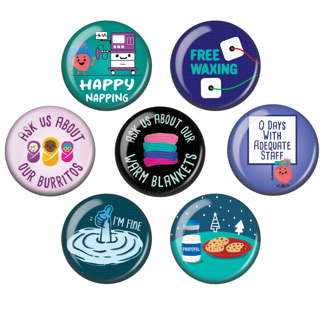 Button Badge Toppers