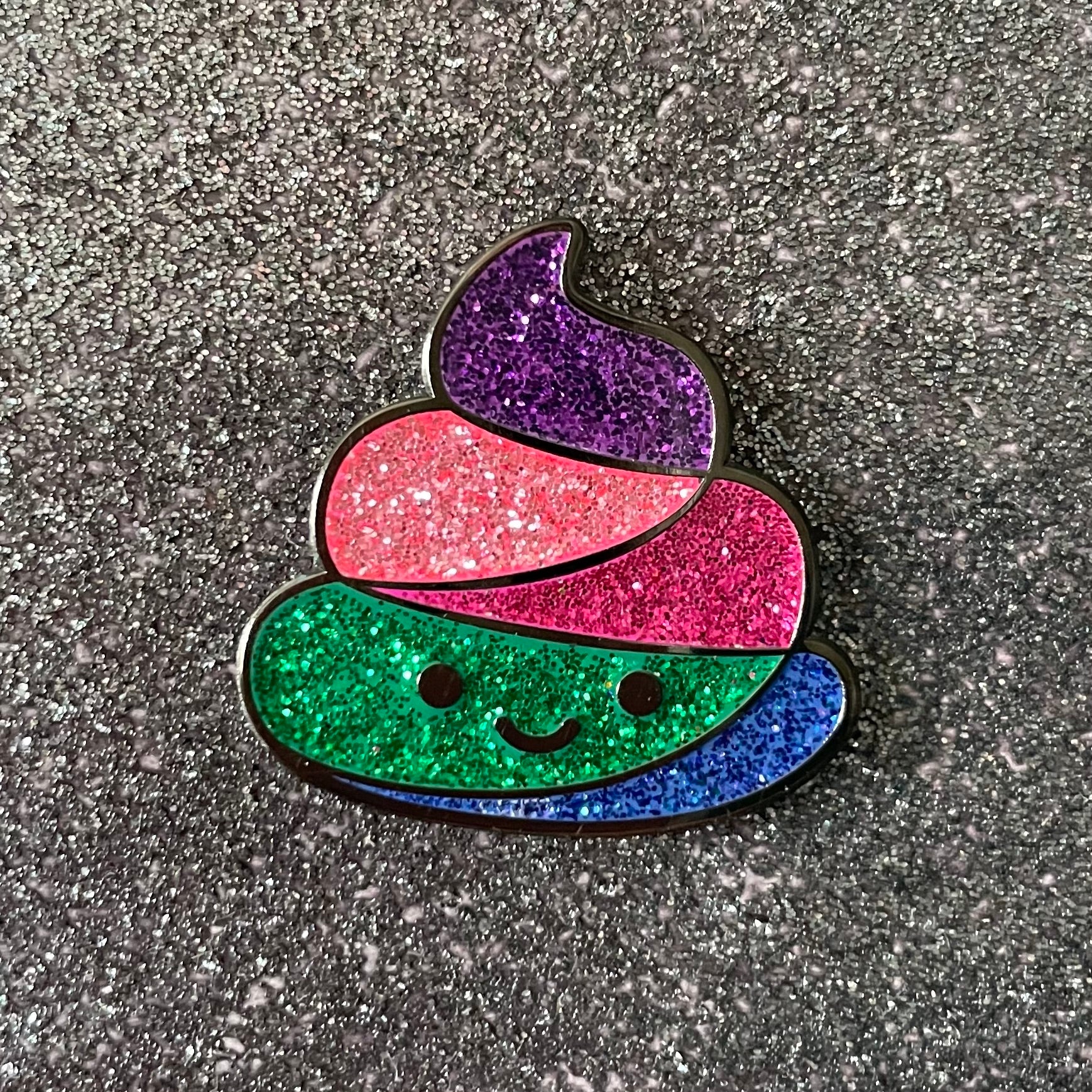 Pin: Glitter Poo