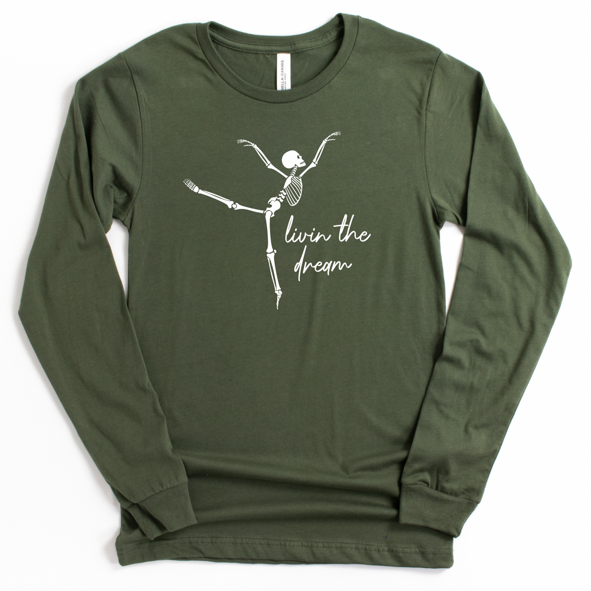 Skeleton: Livin the Dream - Long Sleeve